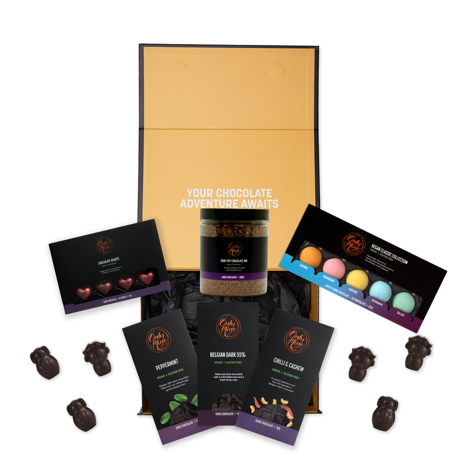 Luxe – Dark Chocolate Hamper – Only Mine